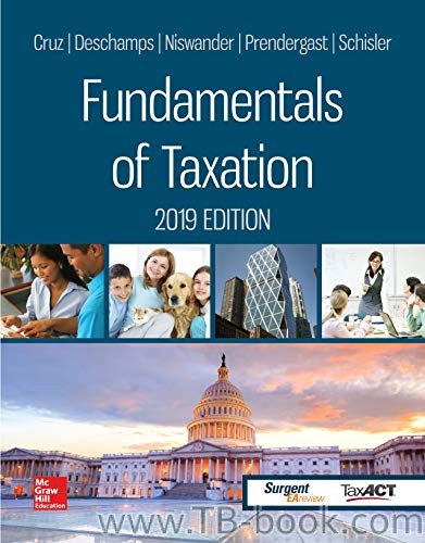 (eBook PDF)Fundamentals of Taxation 2019 Edition 12th Edition by Ana ... (eBook PDF)Fundamentals of Taxation 2019 Edition 12th Edition by Ana ...