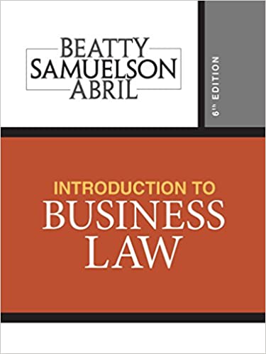 (eBook PDF)Introduction to Business Law by Jeffrey F. Beatty , Susan S ...