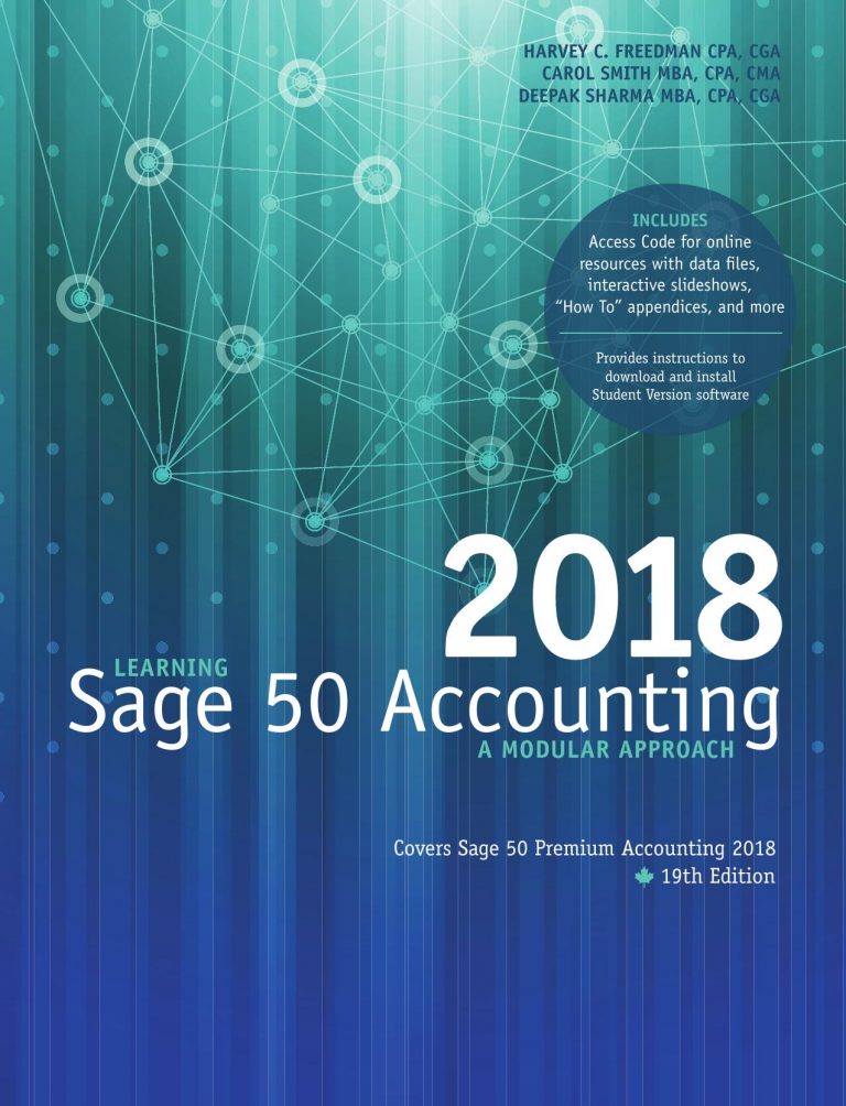 (eBook PDF)Learning Sage 50 Accounting 2018 A Modular Approach 19th Edition by Harvey Freedman ...