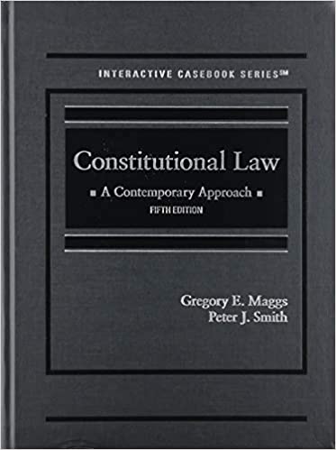 (eBook PDF)Maggs and Smith s Constitutional Law A Contemporary Approach 5E by Gregory E. Maggs ...
